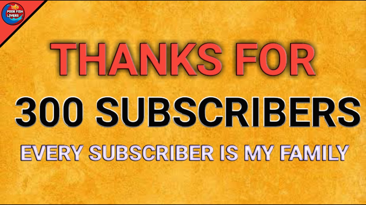 🙏THANKS FOR 300 SUBSCRIBERS 🙏 - YouTube