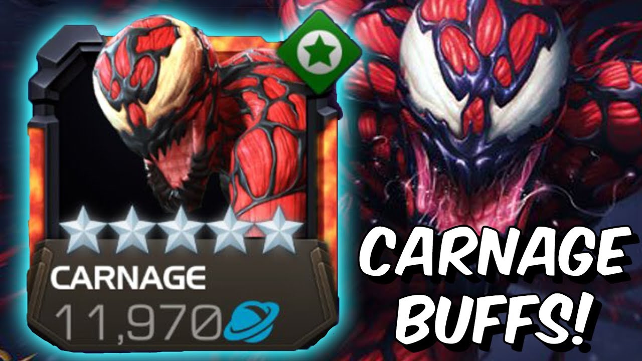 Carnage Finally Buffed! - Beta Breakdown and 5 Star Gameplay - Marvel ...