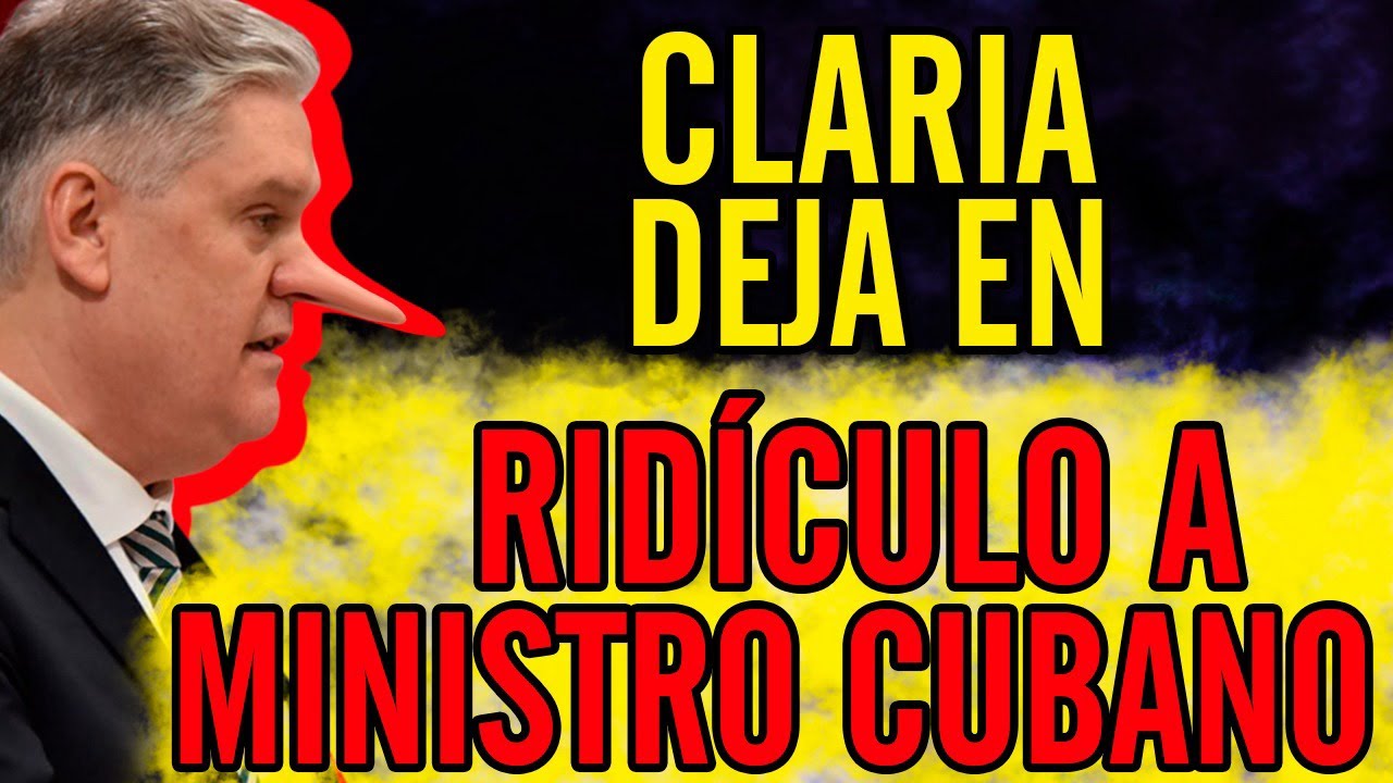 😮Claria deja en ridículo a ministro cubano😮 - YouTube