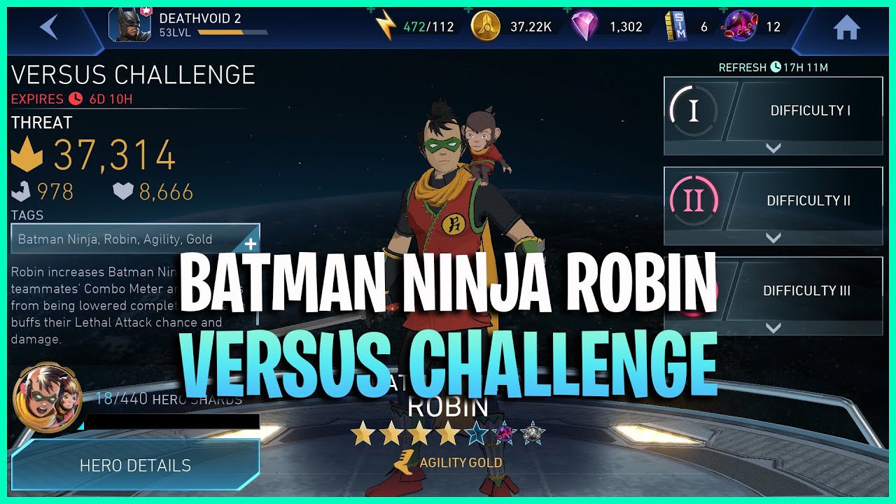Injustice 2 Mobile | Batman Ninja Robin Versus Challenge - YouTube