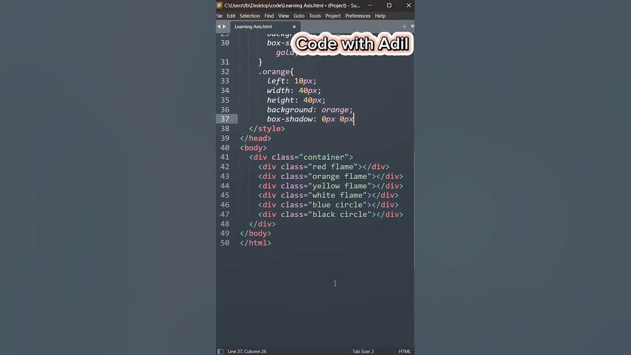 Flame 🔥 using HTML & CSS #coding #programming #html #css - YouTube