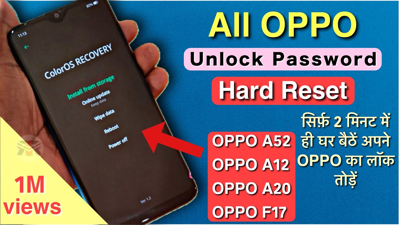 [Finally November 2023] All Oppo Reset Password How to fix forgot ...