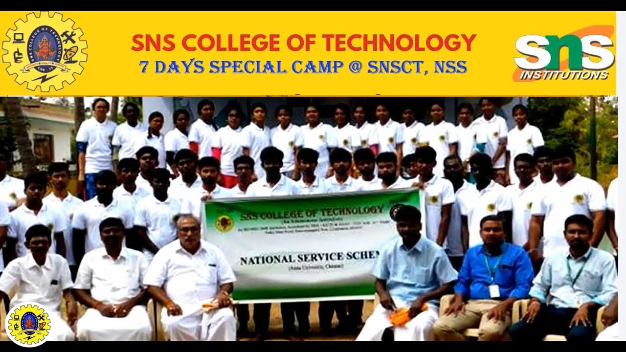 SNS College Group of Institutions - Event: 7 days special camp @ SNSCT ...