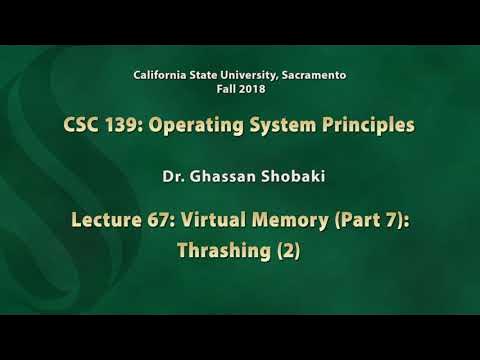 Operating Systems Lecture 67: Virtual Memory (Part 7): Thrashing (2) - YouTube