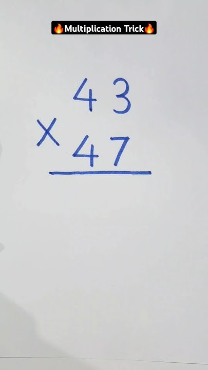 Multiplication fast trick | amazing trick | trending shorts | #viralshort #ytshots ️ ️ ️ ...