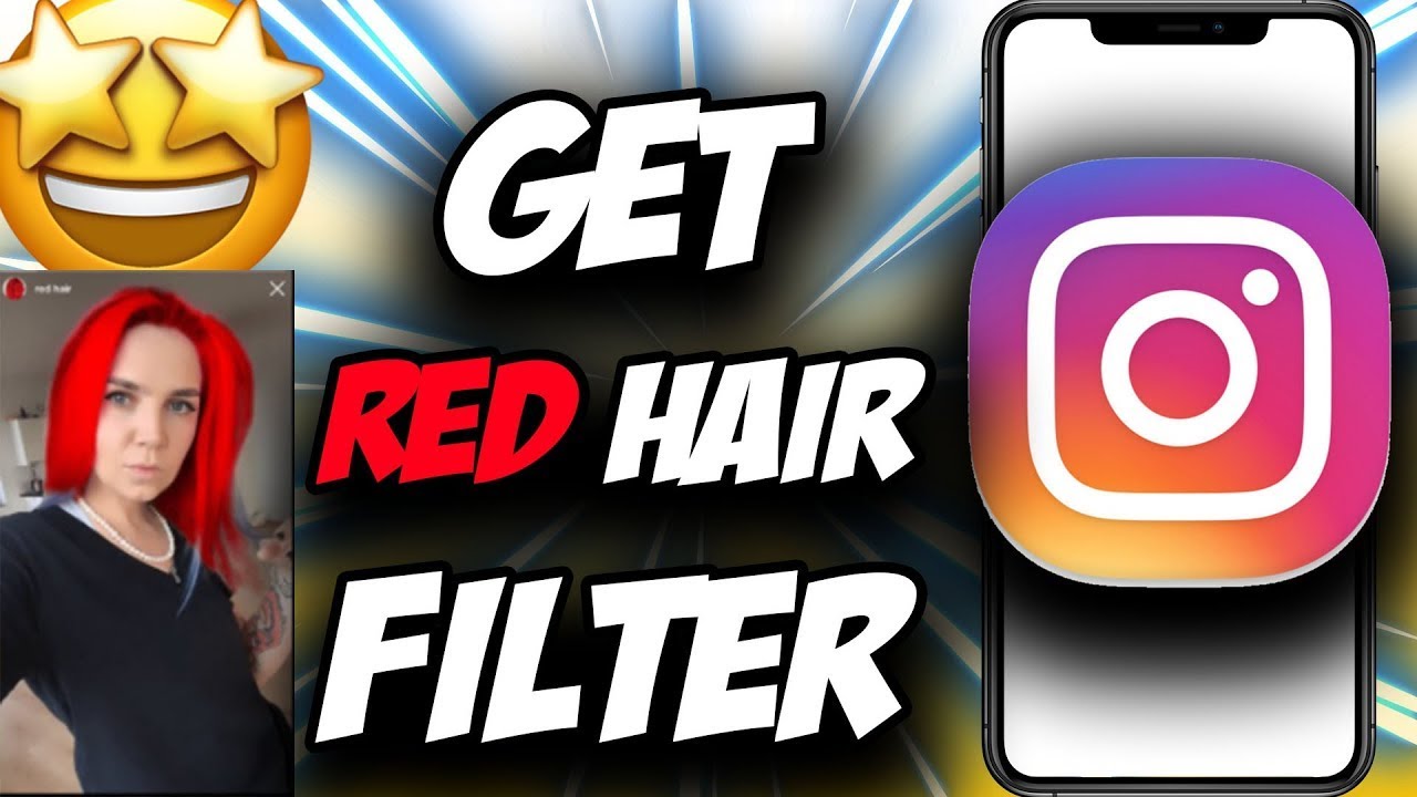 How to Get The Red Hair Filter on Instagram Easy - YouTube