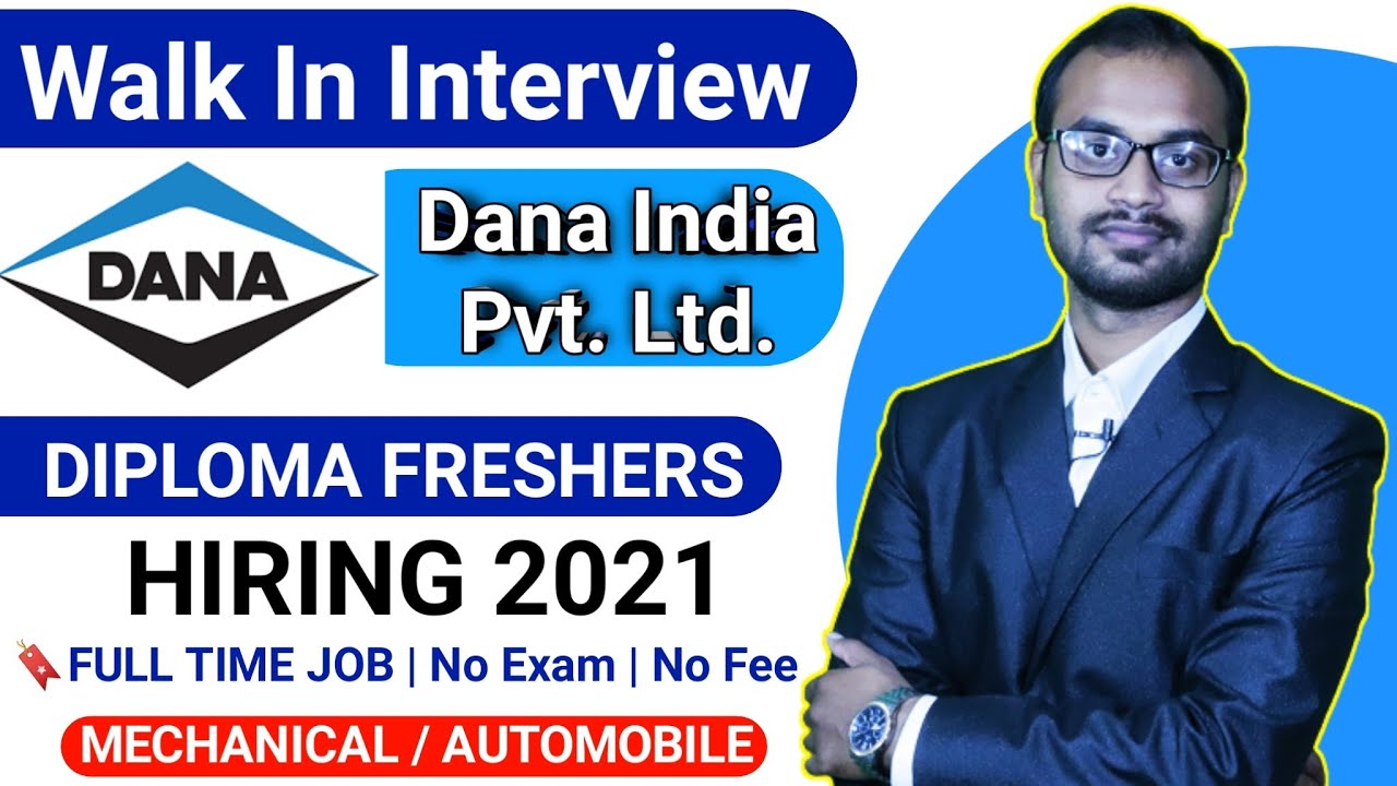 Dana India Pvt. Ltd-PUNE Hiring Trainee Engineer(MECHANICAL) || Direct ...