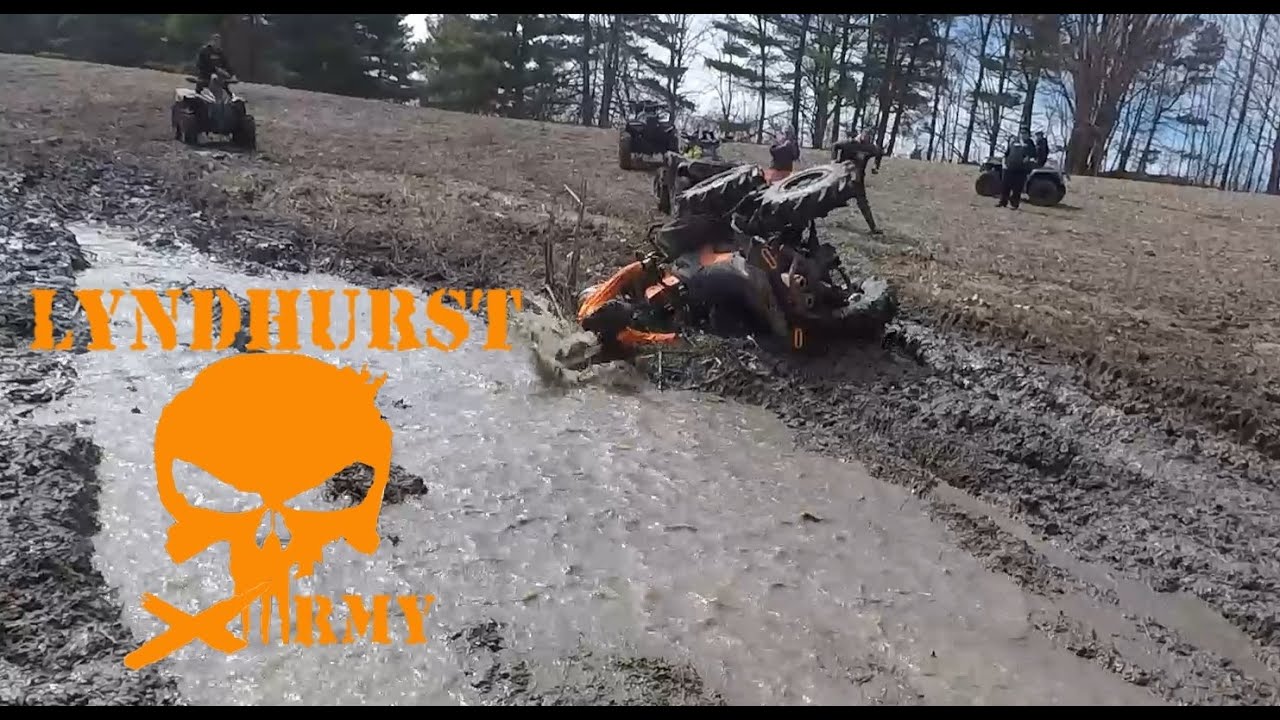 2020 CAN AM RENEGADE 1000 XMR - ROLLED ATV FAIL DEEP MUD - YouTube