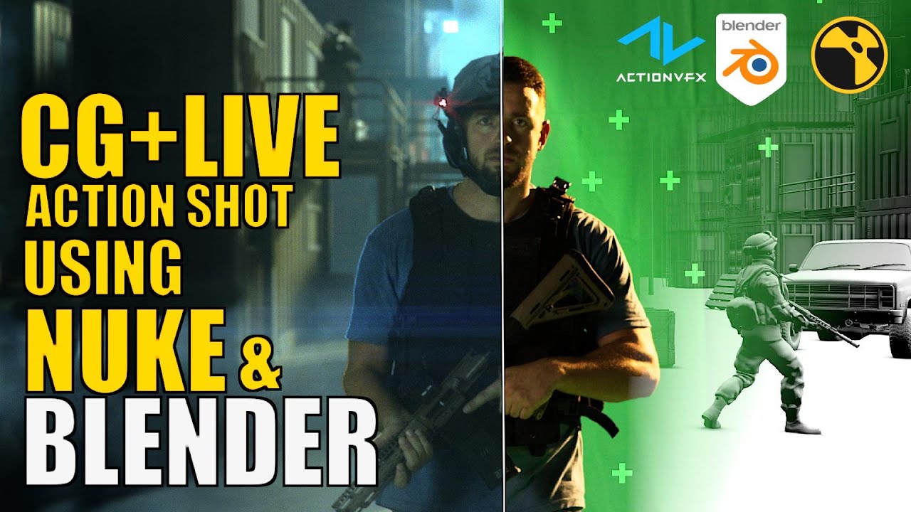Epic VFX Action Shot | CG Environment + Greenscreen Compositing ...