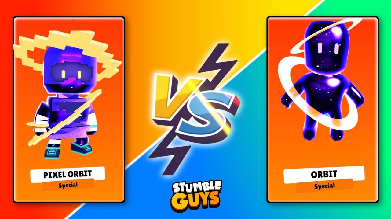 NEW SKIN 0.49 BETA | PIXEL ORBIT vs ORBIT | Battle In Stumble Guys - YouTube