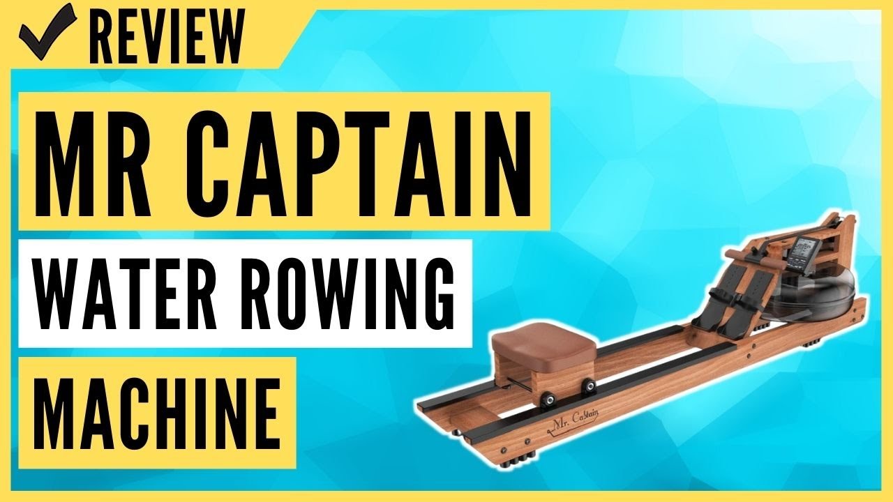 Mr Captain Water Rowing Machine for Home Use, Water Resistance Wood ...
