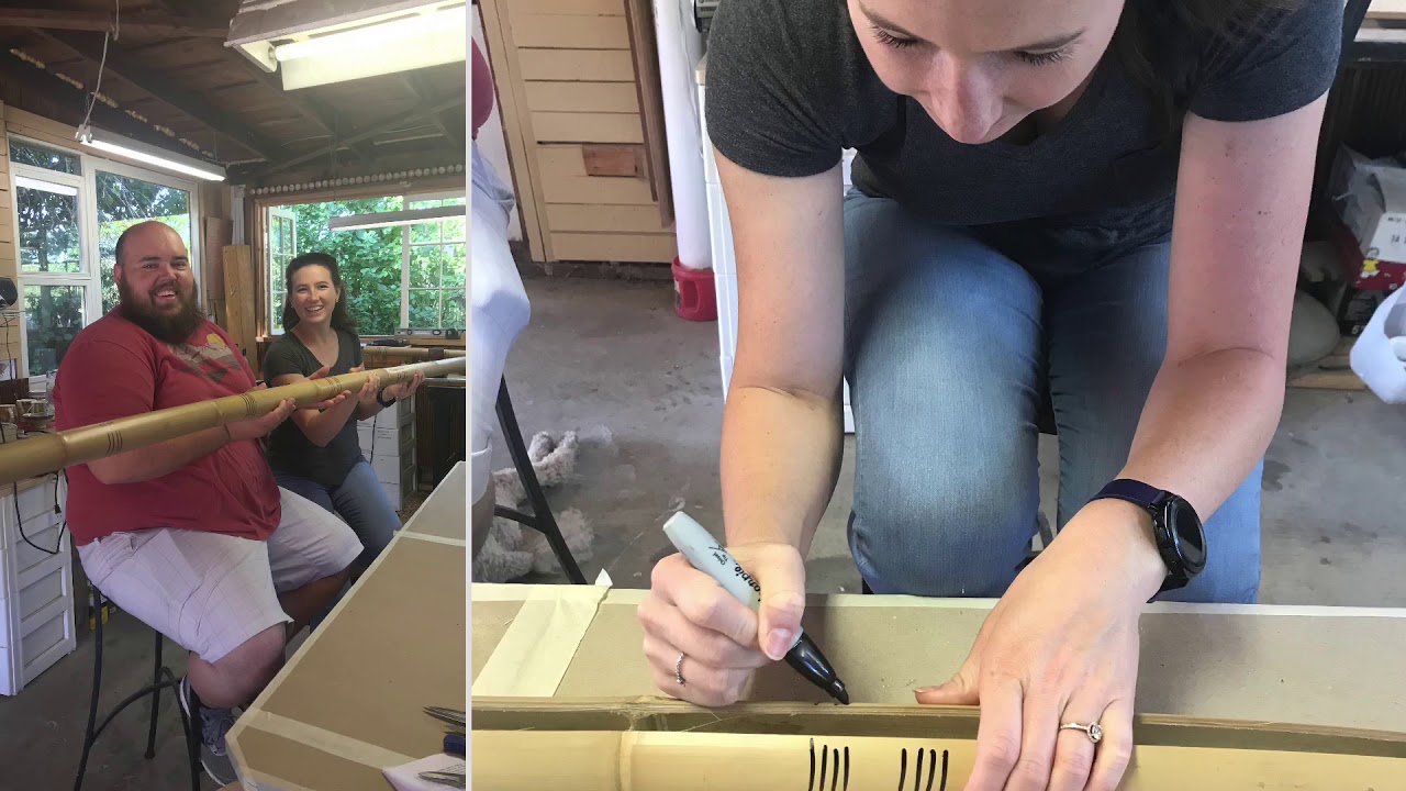 Courtney and Kollin Making a Nodeless Bamboo Fly Rod - YouTube