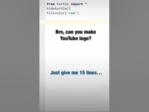 By using python make YouTube logo#subscribe #mahak #learning - YouTube
