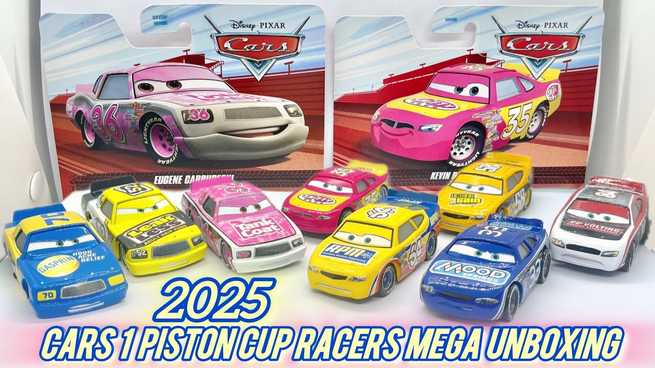 Disney Pixar Cars 1 Piston Cup racers mega unboxing - Mattel 2025 (From ...
