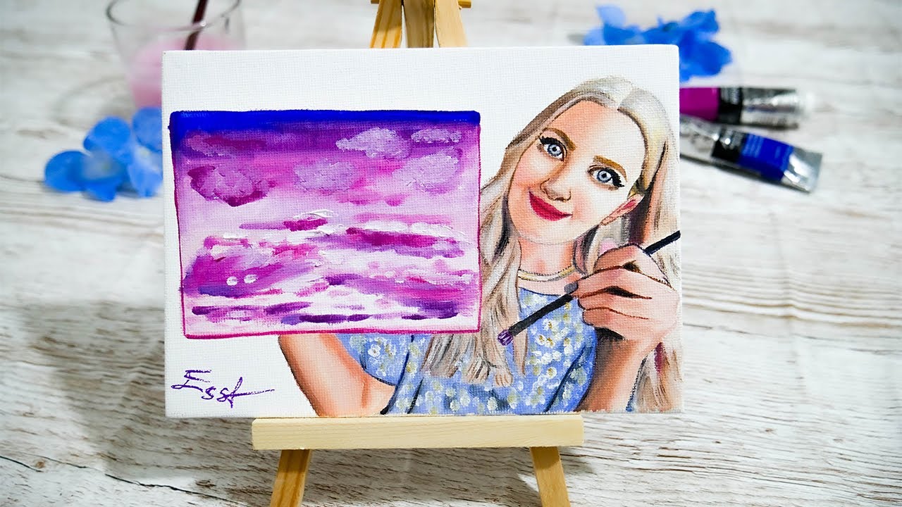 KATIE JOBLING Oil Portrait Painting - YouTube