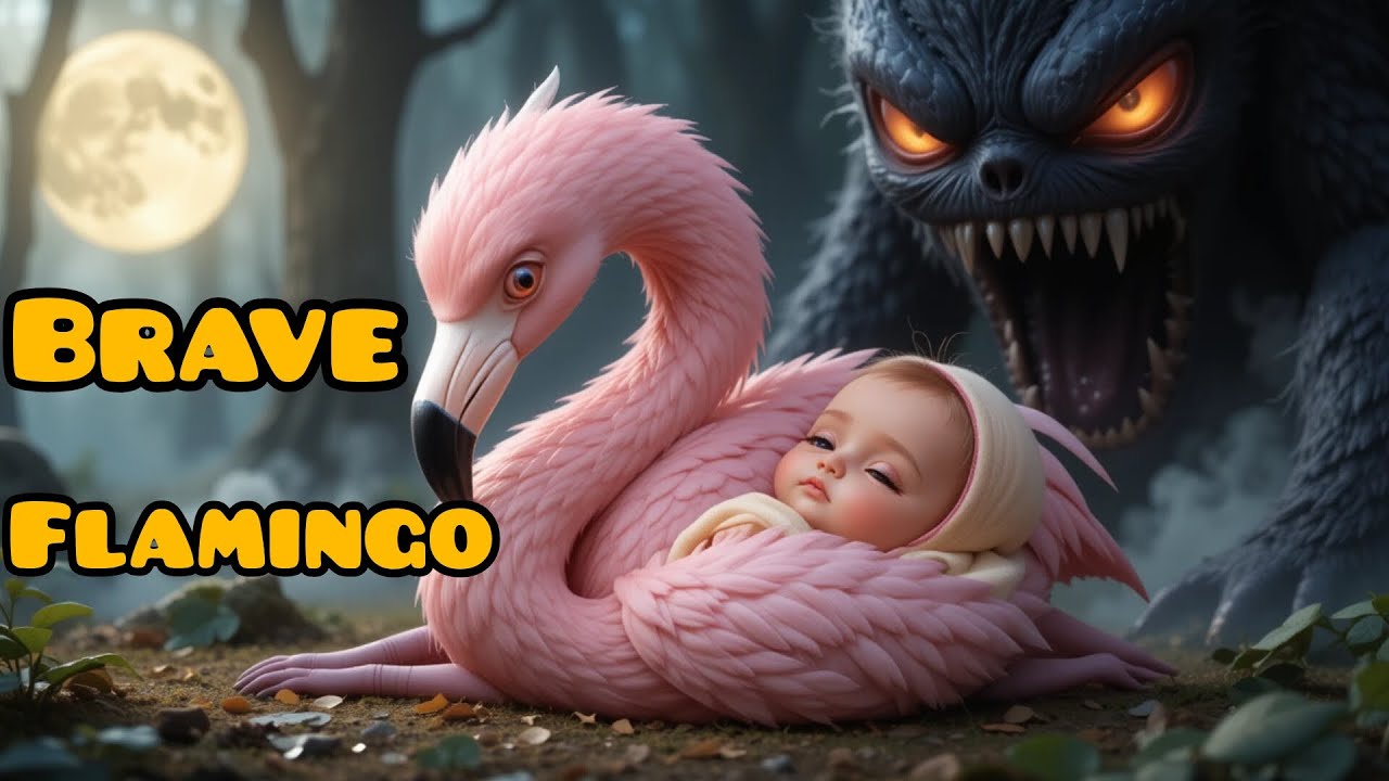 🦩 The Brave Flamingo vs The Shadow Monster | Emotional Cartoon Short in ...