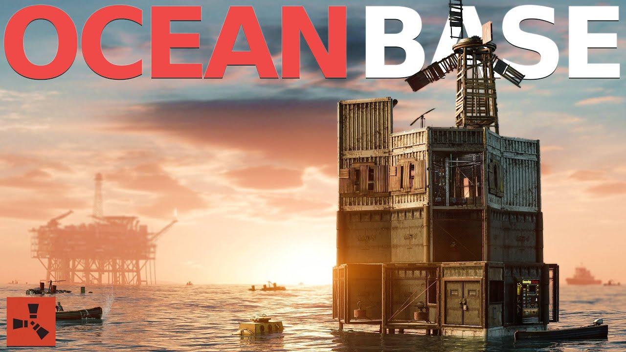 I Built An Ocean Base Right Next to Oilrig - YouTube