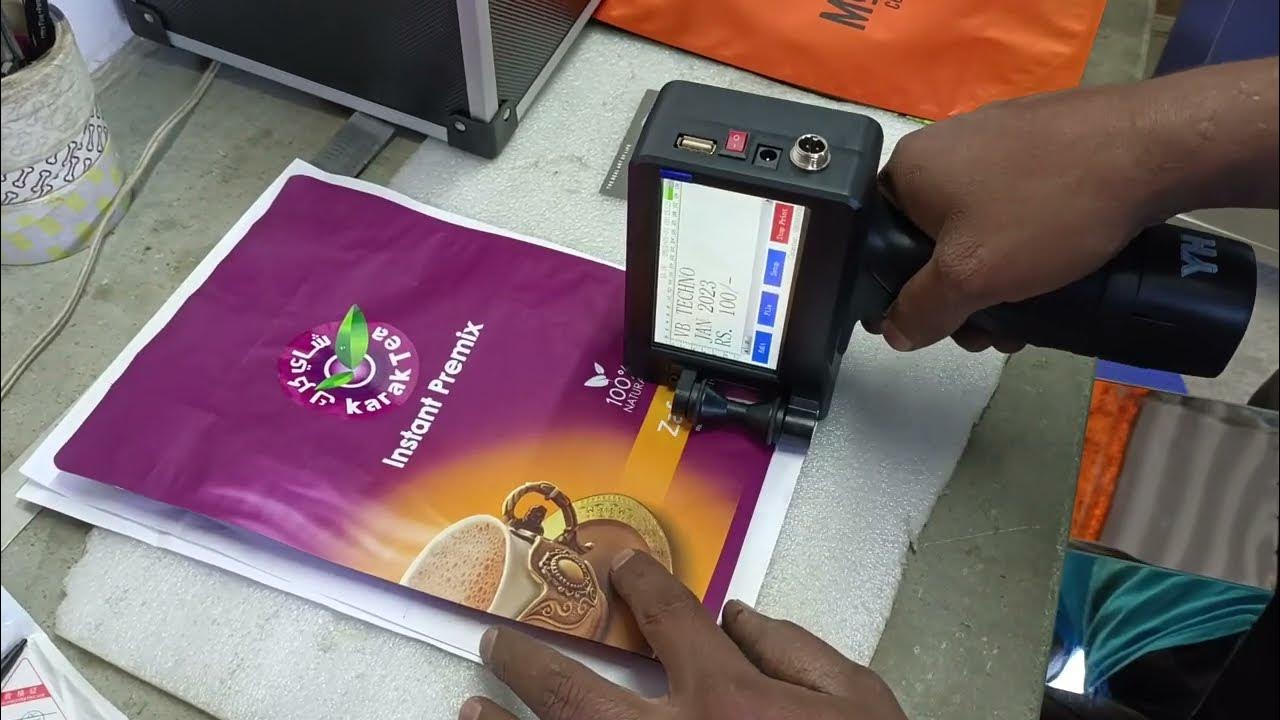 Mini Inkjet Printer| MRP Printing & Batch Coding Machine | Handheld Inkjet Printer - YouTube