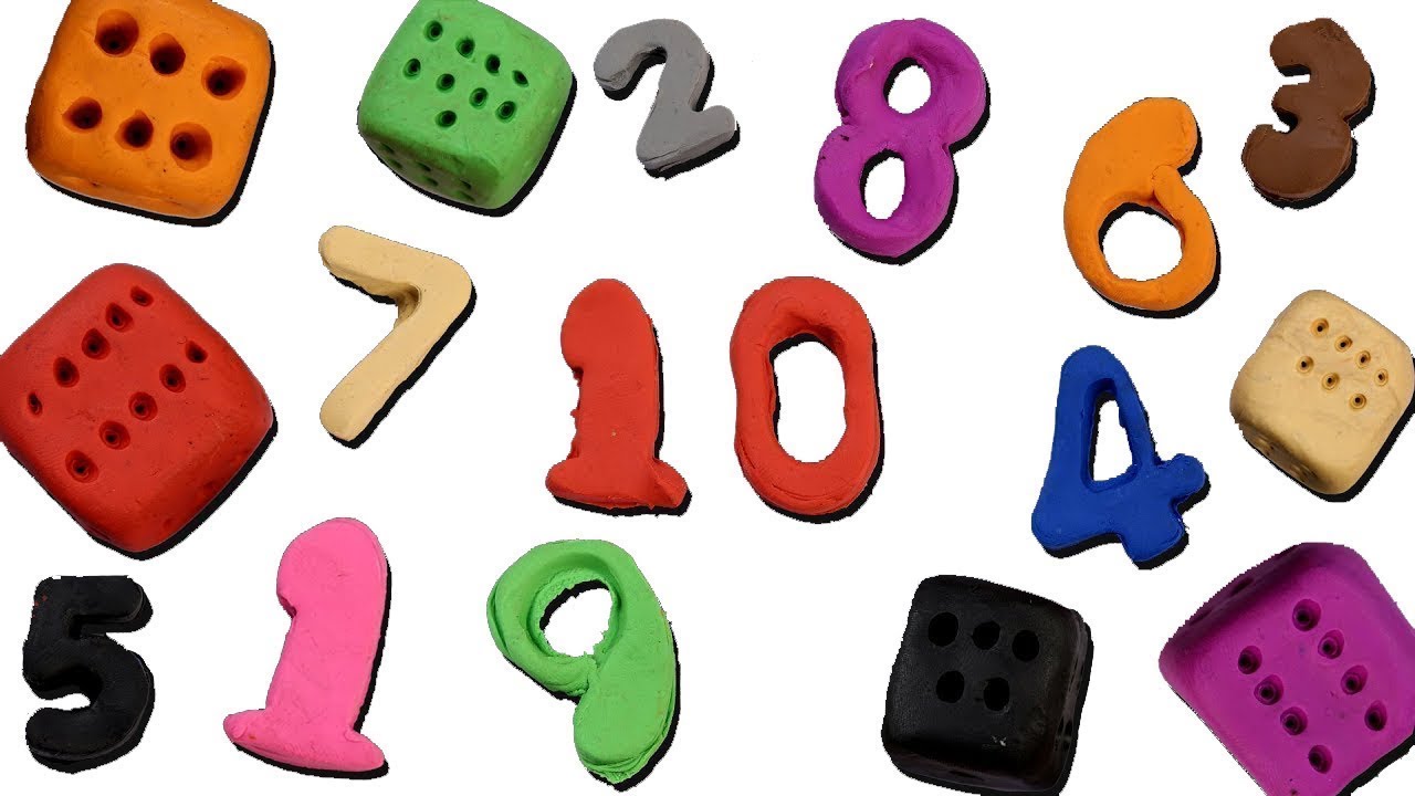 Learn Counting Numbers from 1 to 10 with Play Doh for Kids - YouTube