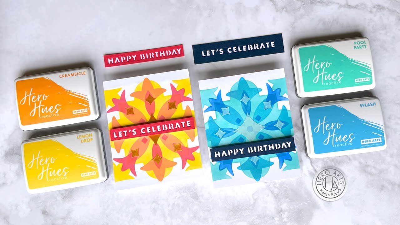 Colorful Ink Layering | Selecting Color Combinations for Cards - YouTube