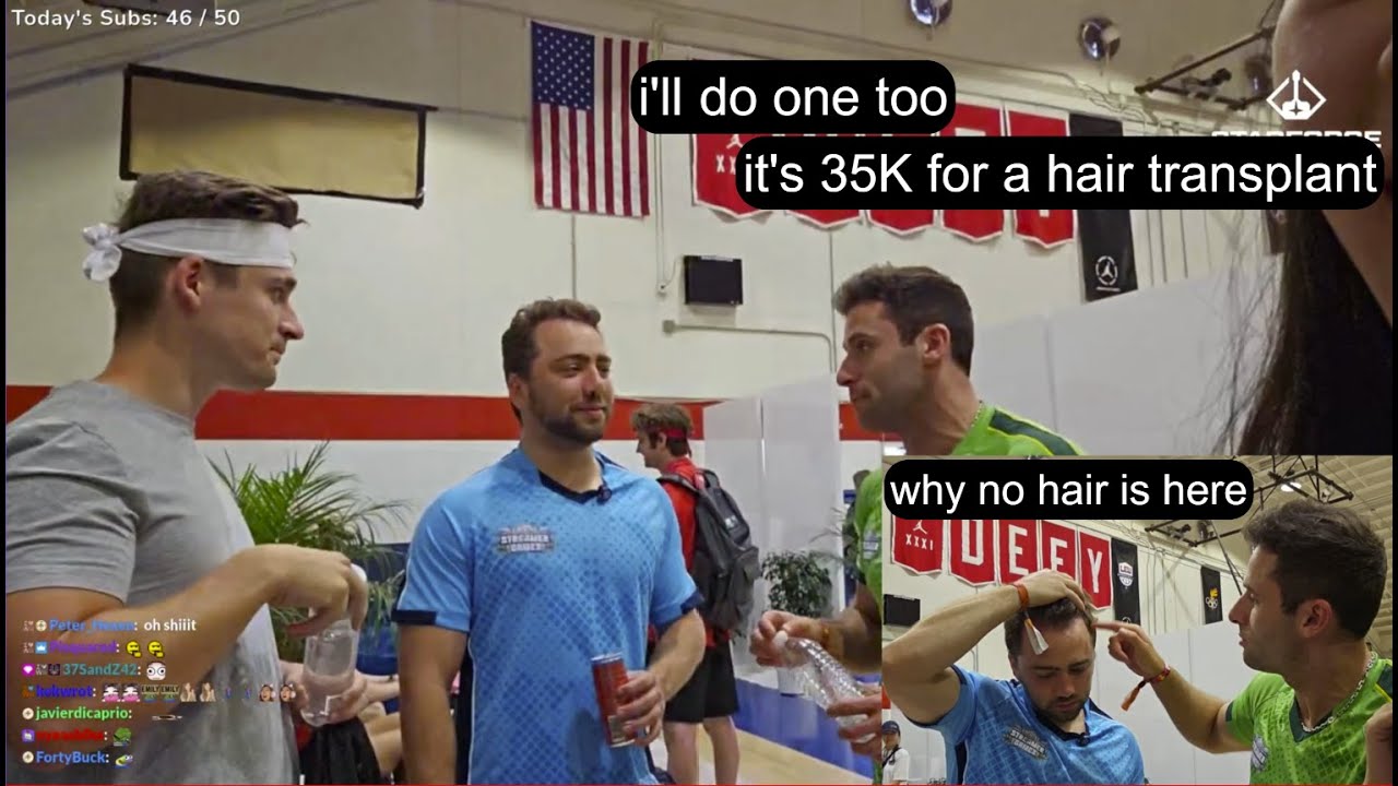 was Mizkif's hair transplant worth it? Ludwig & Austin's reaction - YouTube