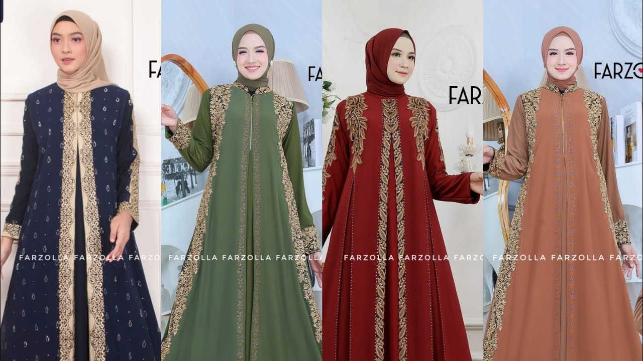 Trend gamis abaya turki import model modis dan trendy - YouTube