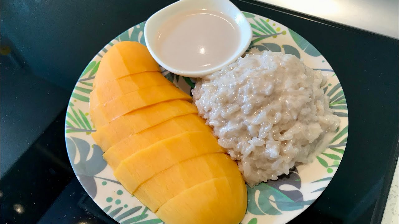 Mango Sticky Rice Thailand Recipe ထိုင်းစတိုင် သရက်သီးကောက်ညှင်းအုန