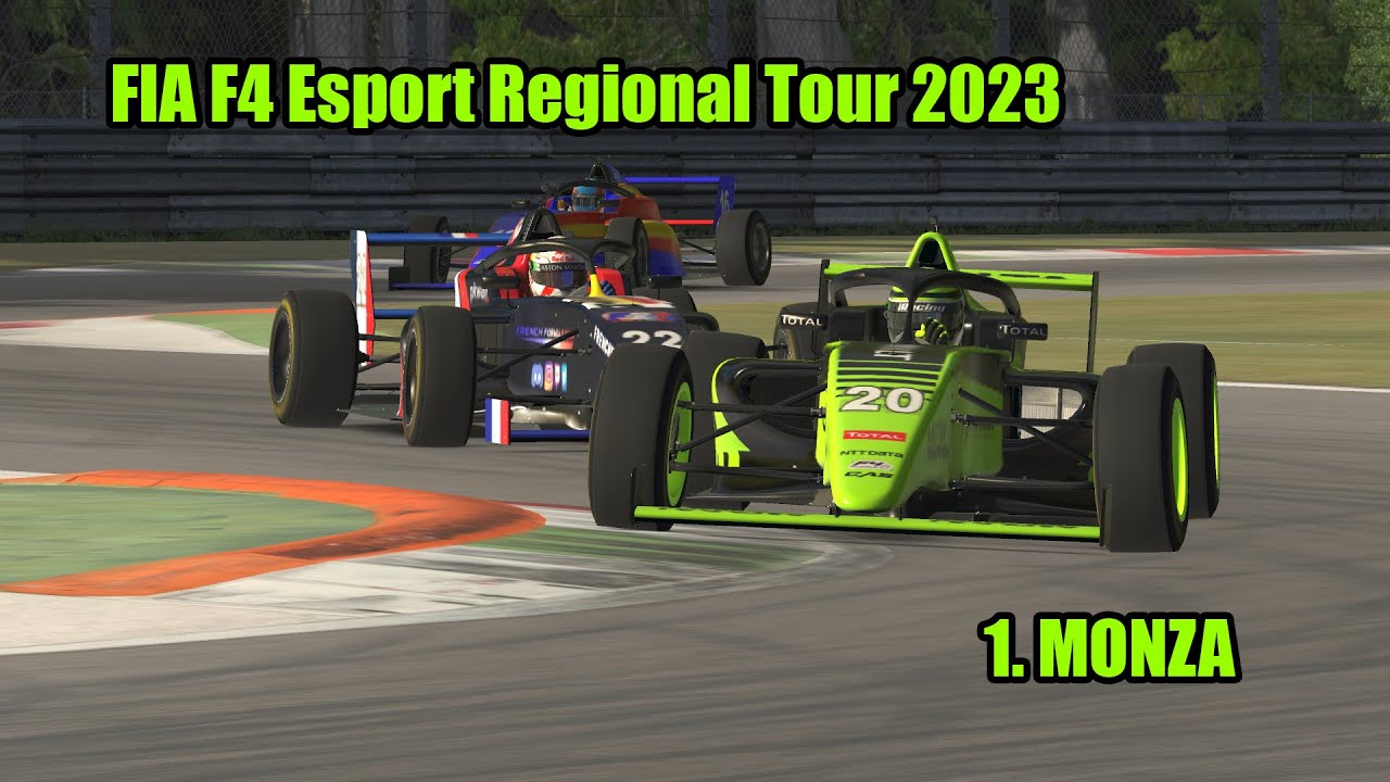 FIA F4 Esport Regional Tour 2023 - 1. Monza - YouTube