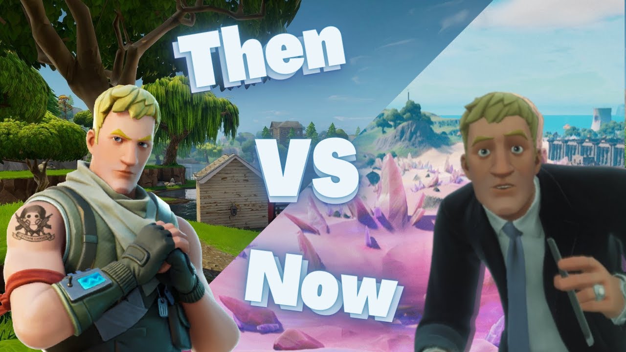 Fortnite Then vs Fortnite Now - YouTube