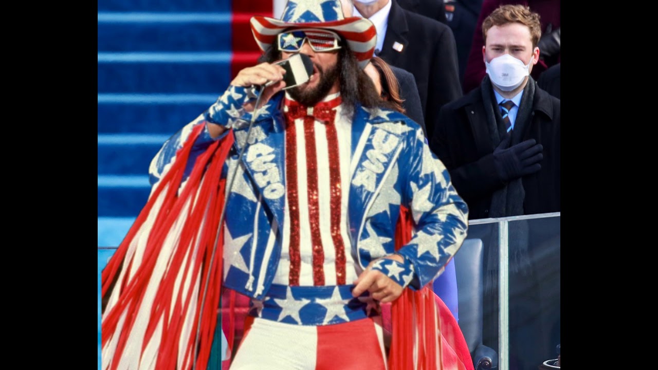 Macho Man Randy Savage Performs The National Anthem At Joe Biden's ...