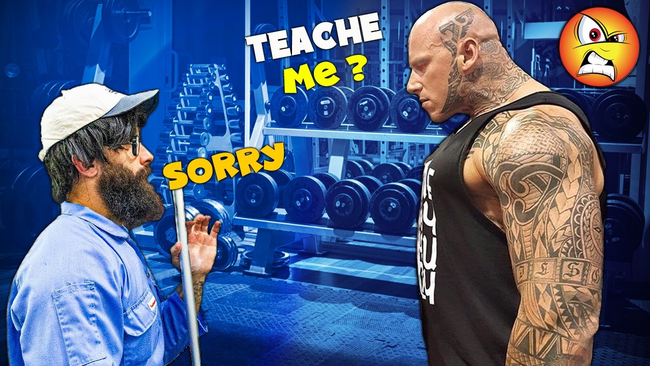 ELITE Powerlifter ANATOLY Use 32kg Mop in a GYM | Pretended to be a ...
