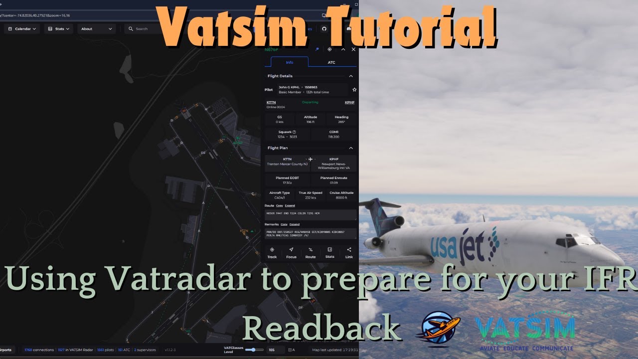 Mastering VATSIM IFR Clearances Using VATRadar |MSFS2020| MSFS2024 ...