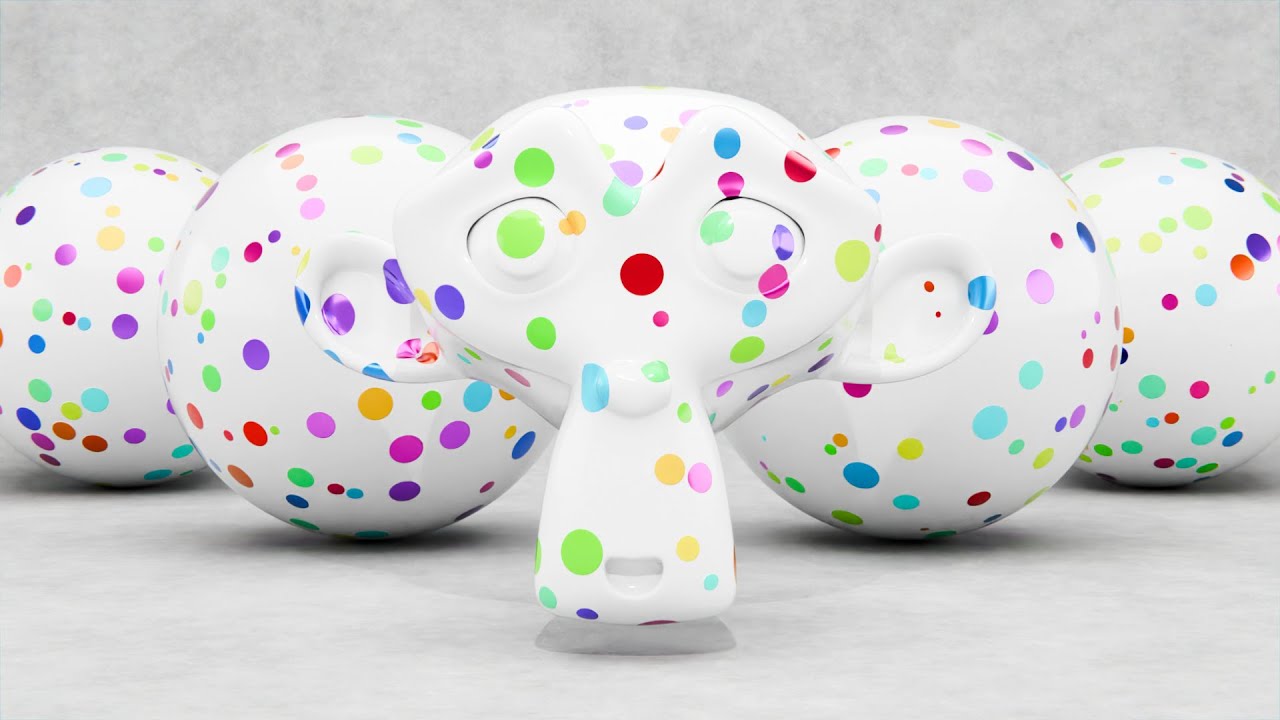 CREATE A PROCEDURAL POLKA DOT MATERIAL IN BLENDER 4 - YouTube