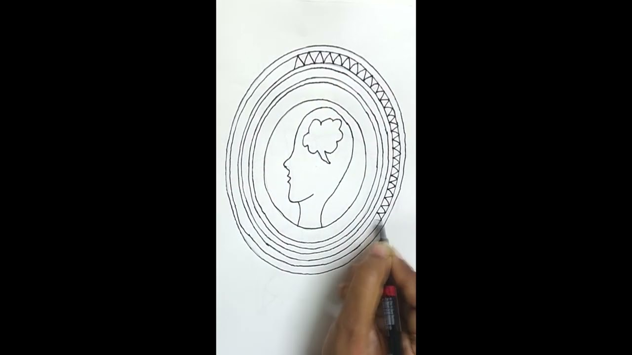 How to draw Mental Health drawing with Mandala Art for Beginners # ...