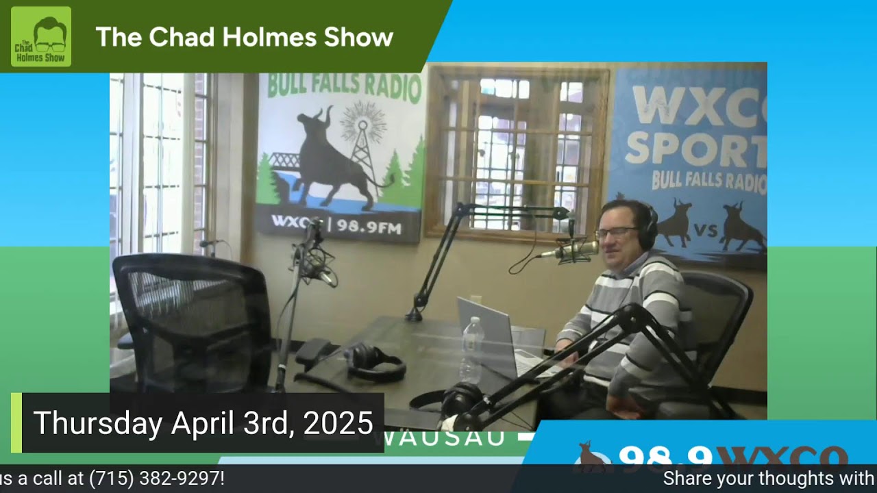 The Chad Holmes Show - Thursday April 3rd LIVE - YouTube