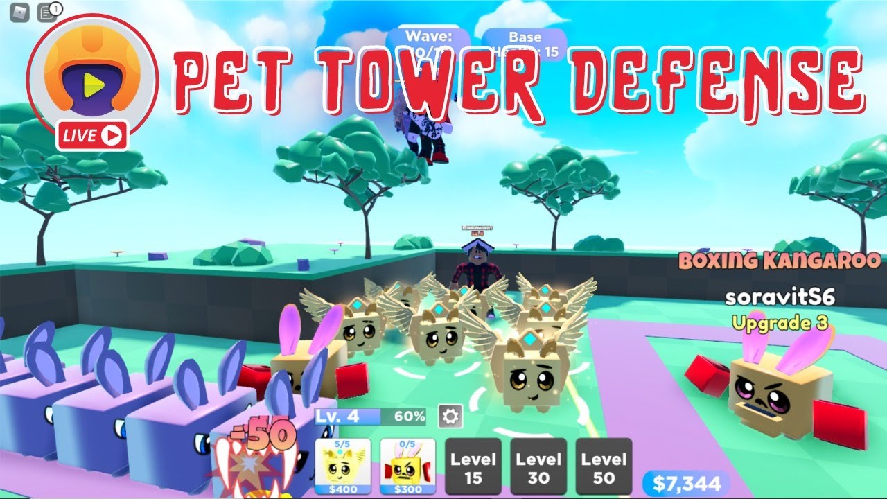 🔴 LIVE | *NEW GAME* FROM COOLBULLS | ROBLOX Pet Tower DEFENSE [ROAD TO ...