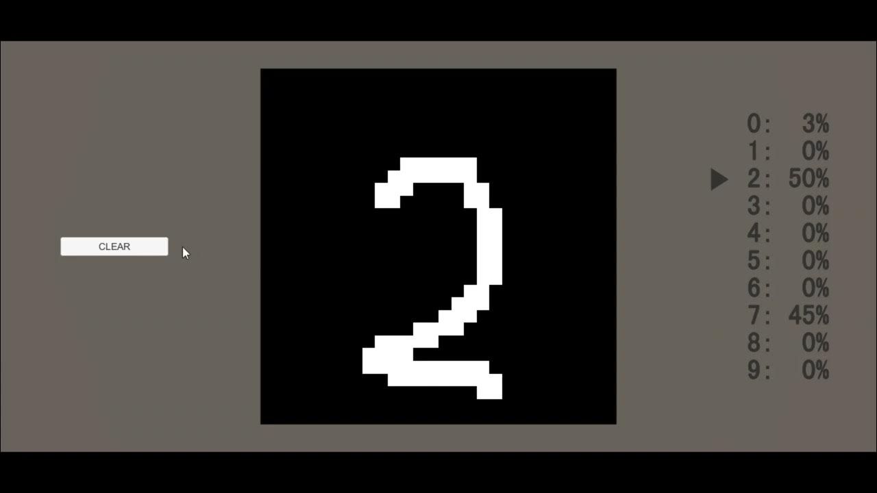 【Unity】Classification of handwritten digits by TensorFlowSharp - YouTube