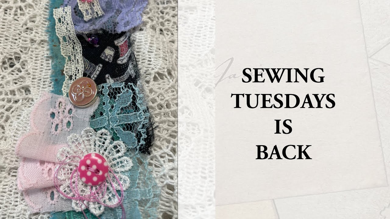 sewing Tuesday / hand sewn mini snippet roll /part 3 mini junk journal ...