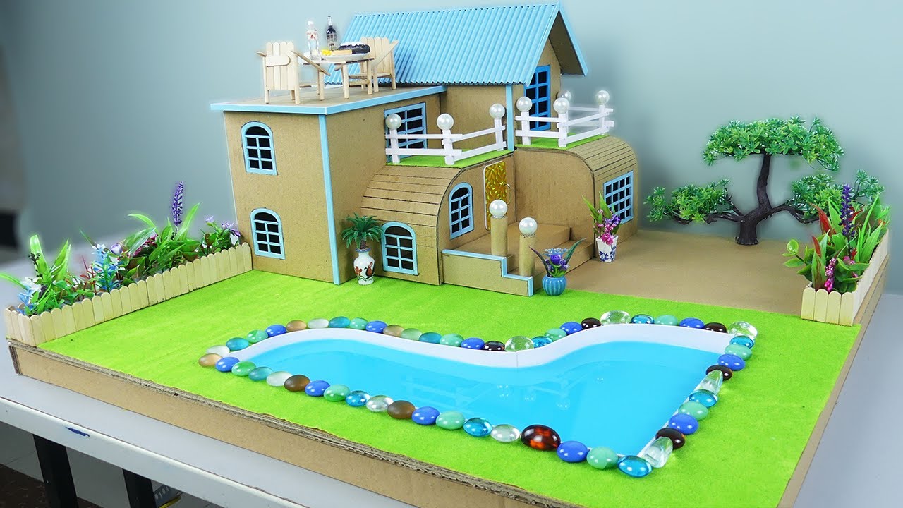 Cardboard House DIY 2025! Easy Techniques To Make House Model - YouTube