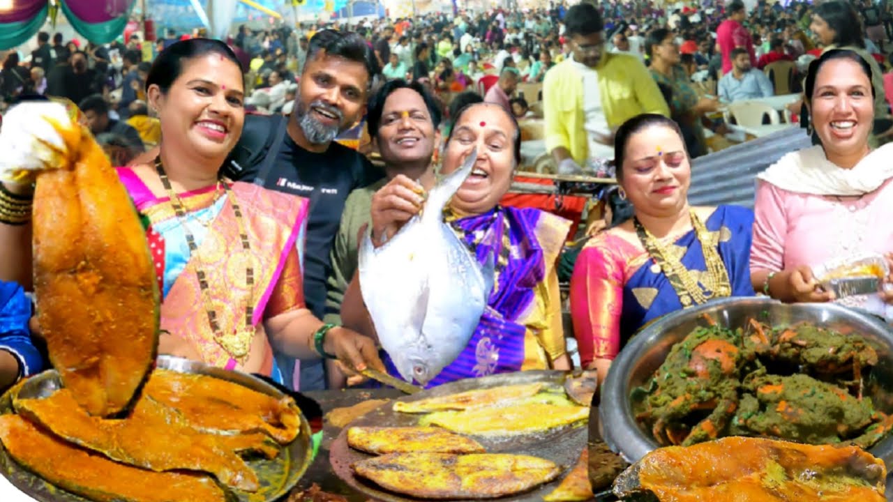 वेसावा कोळी सी फूड फेस्टिवल,Varsova Koli sea food festival. - YouTube