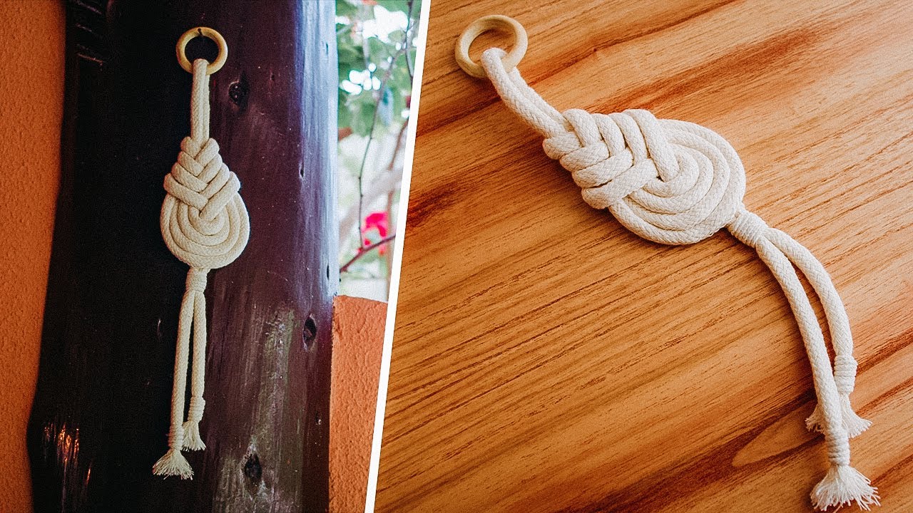 Enfeite de porta de macramê | Tutorial Passo a Passo - YouTube