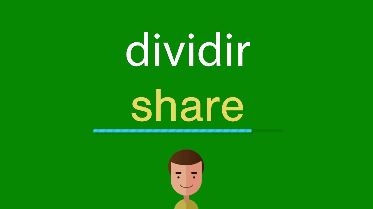 Como dizer dividir em inglês - YouTube