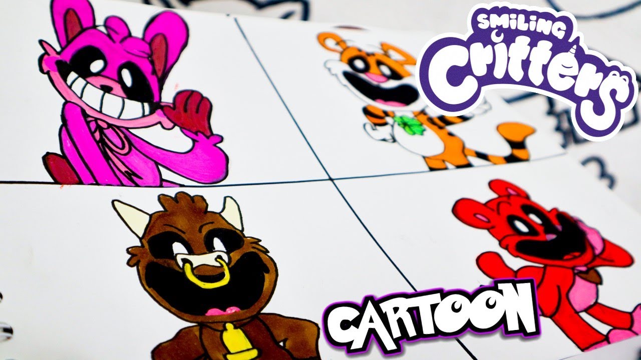 SMILING CRITTERS - COMO DIBUJAR - NEW CARTOON - Poppy Playtime ch4 ...