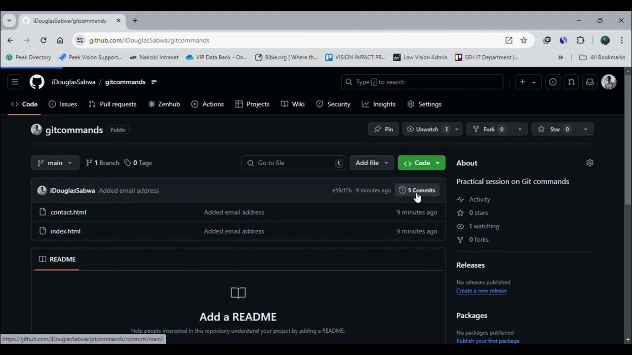 Git Commands Practical Part 2 | Learn with Douglas - YouTube