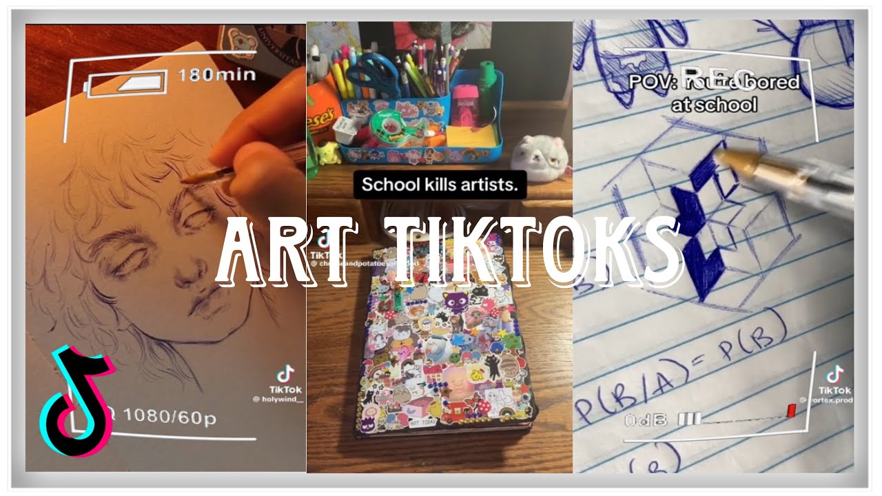 *NEW* art TikToks 🎨 to watch while your DRAWING ️😍 - YouTube