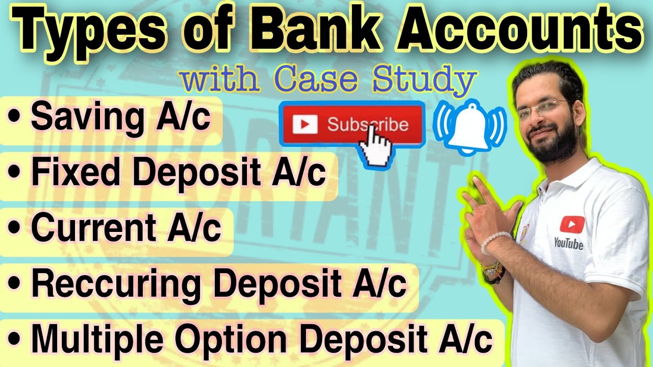 Types of Bank Accounts | Business studies class 11 chapter 4 | Detail ...