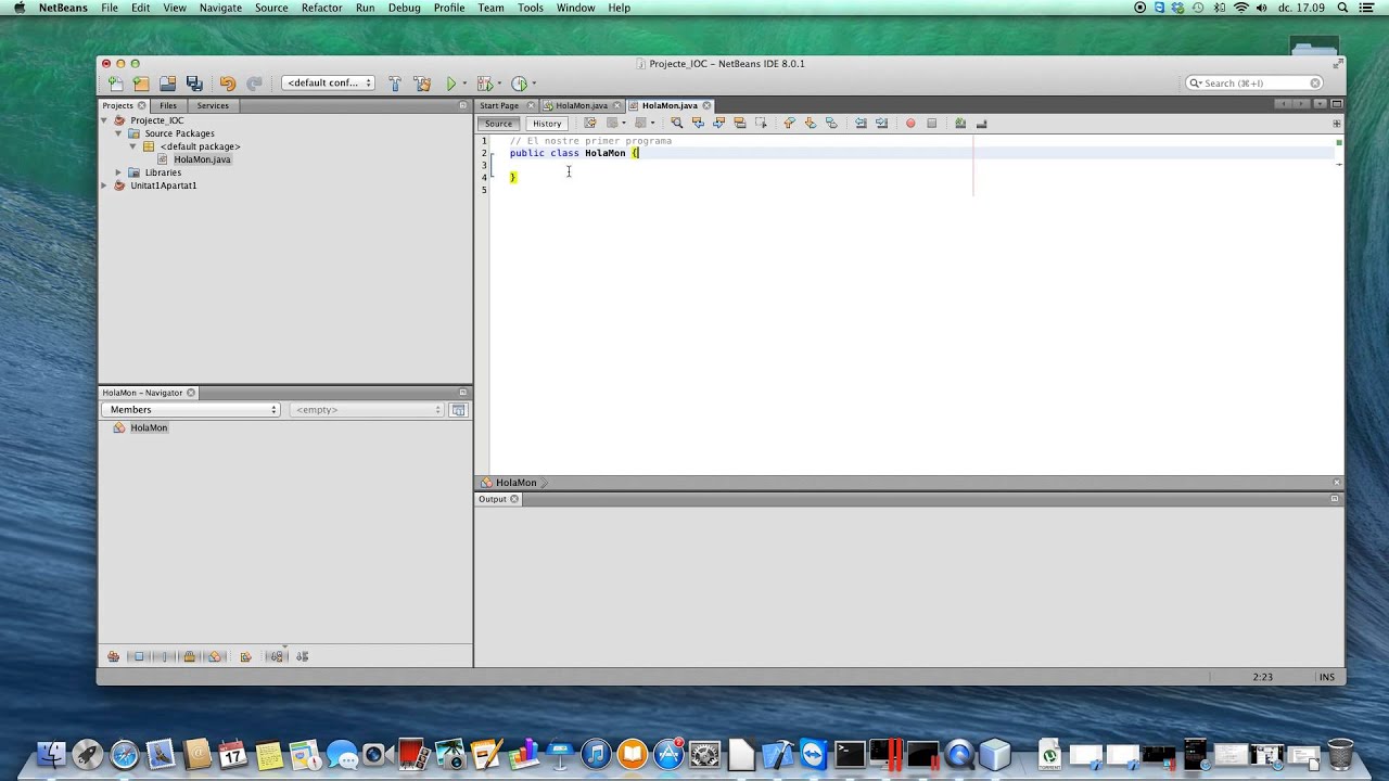 El Primer Programa en Java fet amb NetBeans - YouTube