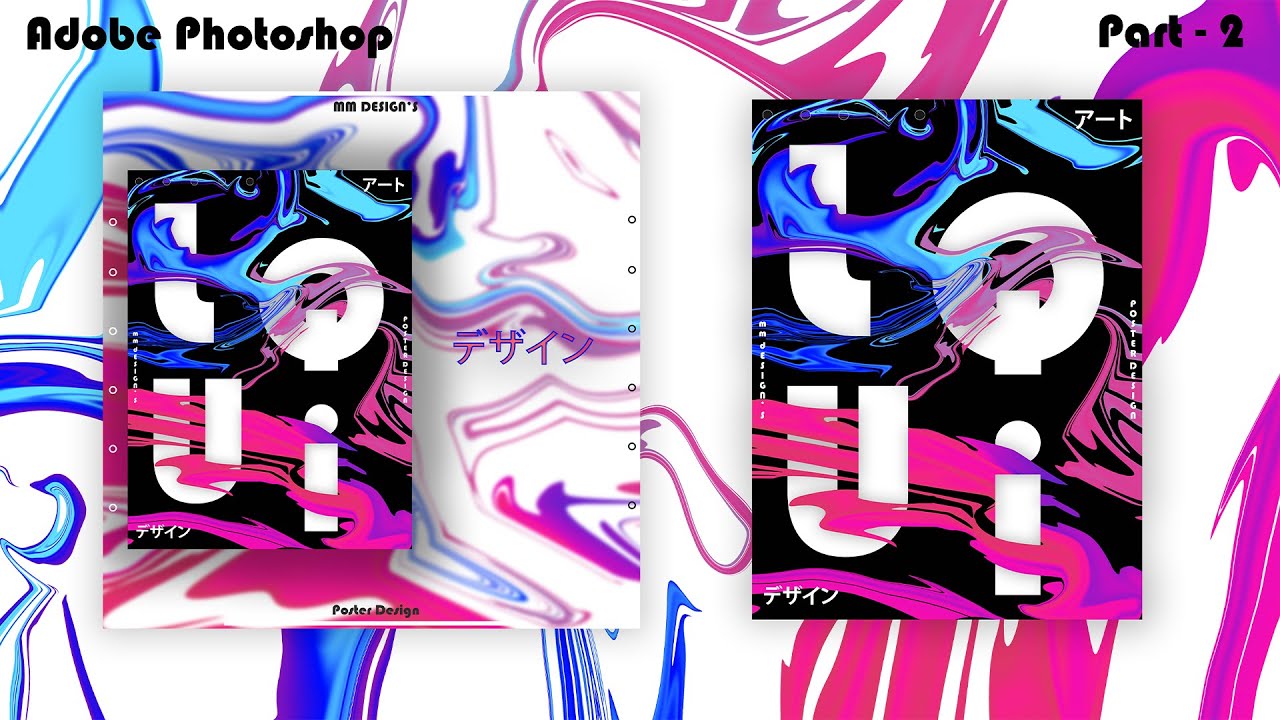 Abstract Poster Design in Photoshop -Tutorial Part-2 - YouTube
