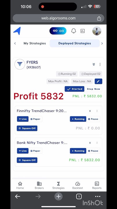 Day 2 algo trading @AlgoRooms #trading #tradingalgos #algotrader # ...