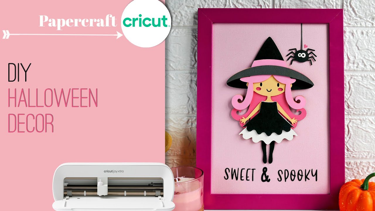 Cricut | Spooky and Cute Halloween DIY - Decor | Tutorial #scarycricut ...
